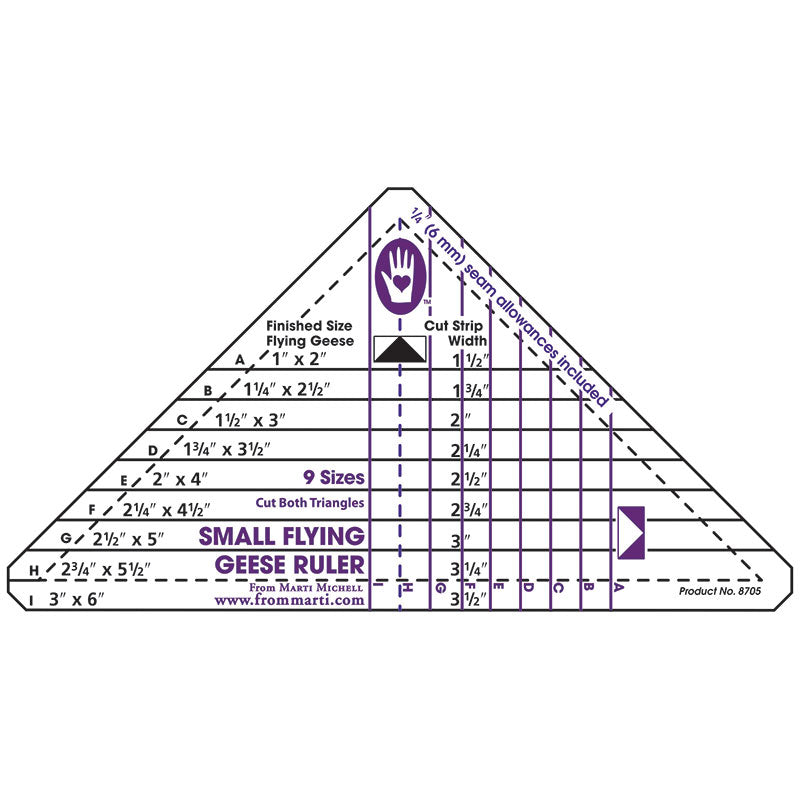 Small Flying Geese Ruler – Quilter's Cottage