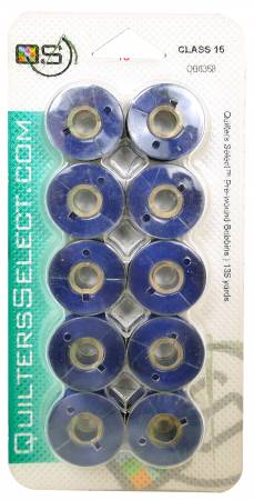 Prewound Class 15 Bobbins Navy Satin – Quilter's Cottage